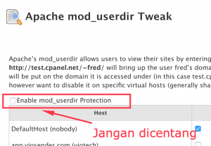 Cara Mengaktifkan IP/~username/ di WHM | KlikHost